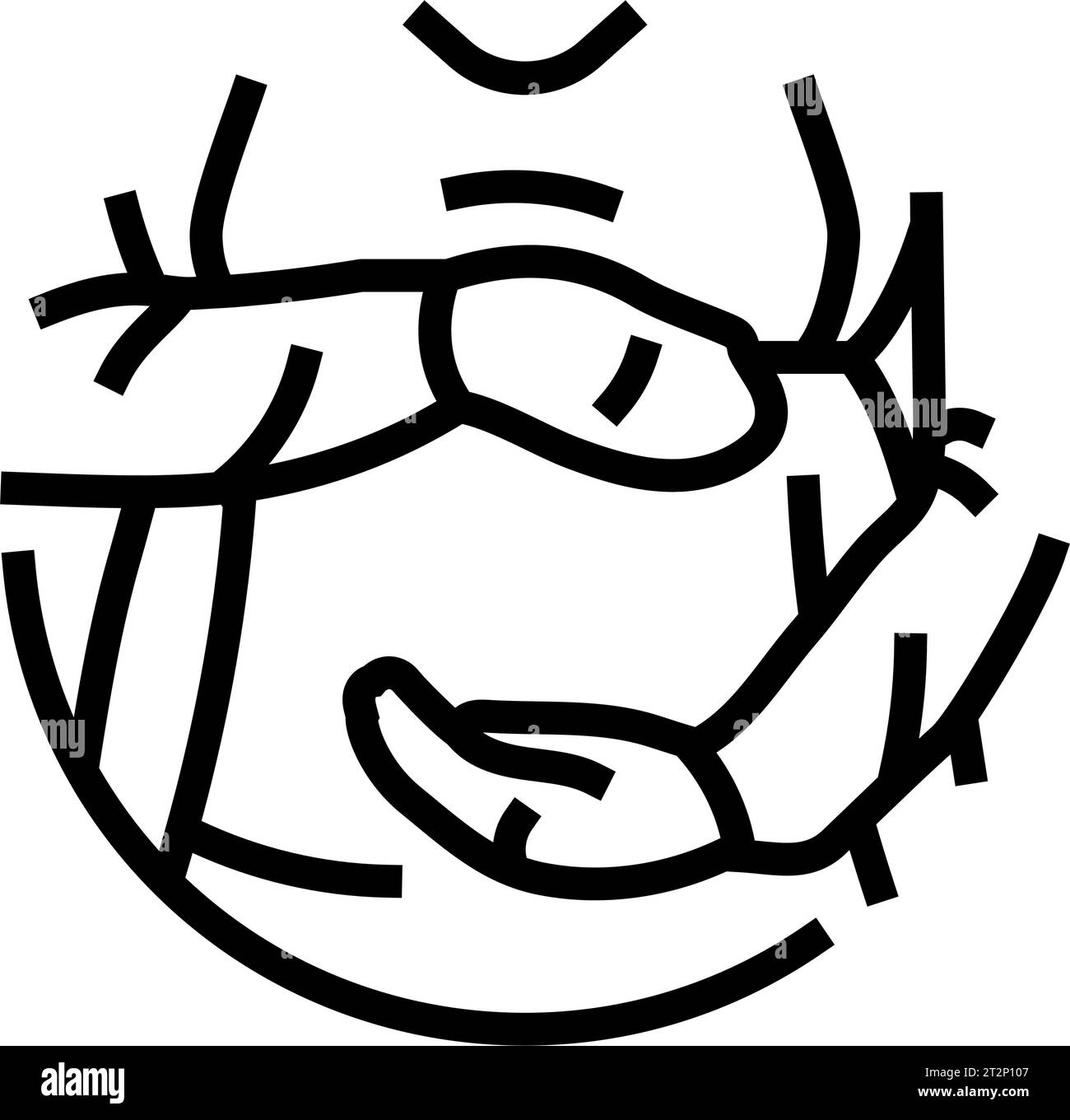 Obstetric Care Gynecologist Line Icon Vector Illustration Stock Vector