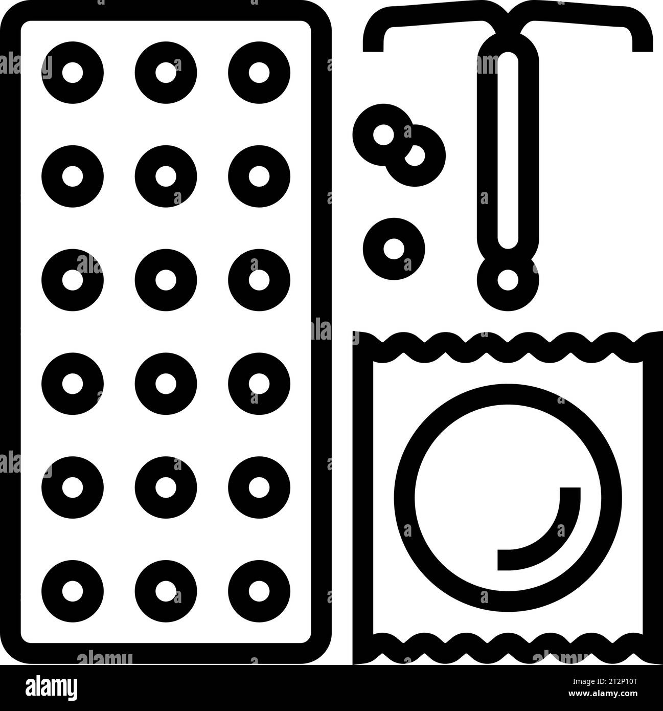 birth control gynecologist line icon vector illustration Stock Vector ...