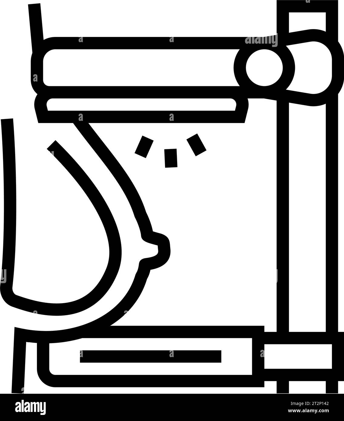 mammogram gynecologist line icon vector illustration Stock Vector Image ...