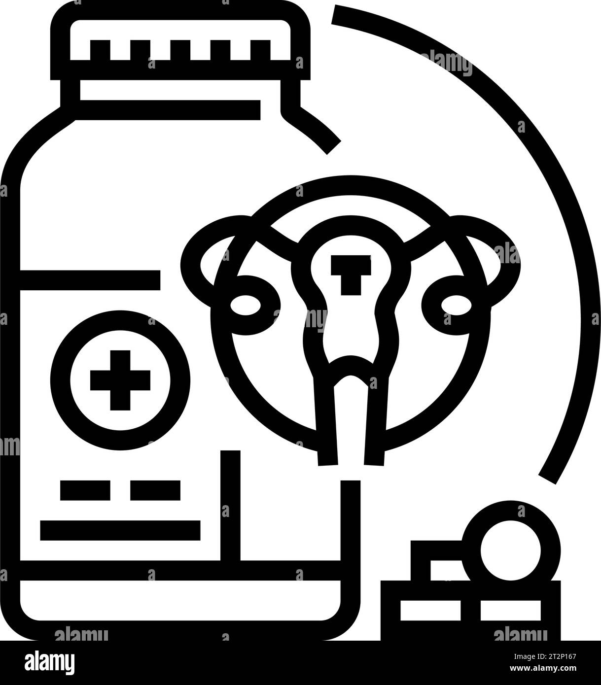 Hormone Therapy Gynecologist Line Icon Vector Illustration Stock Vector
