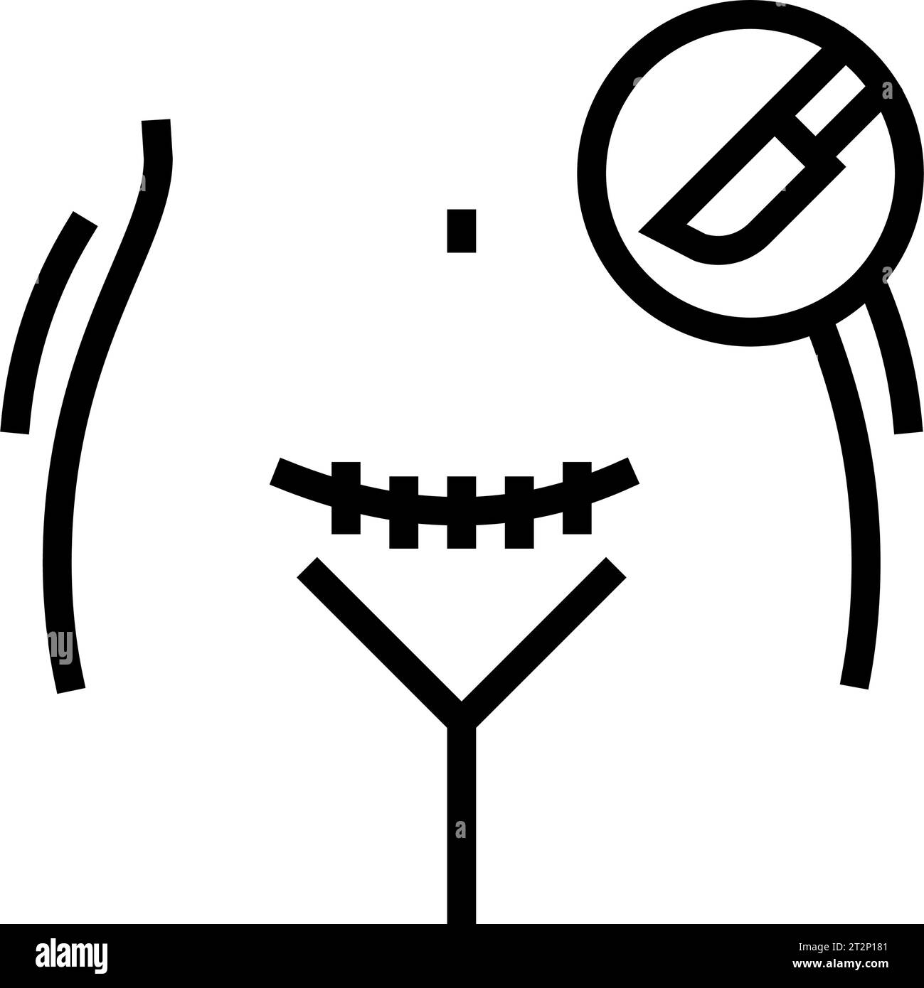 cesarean section gynecologist line icon vector illustration Stock Vector Image & Art - Alamy