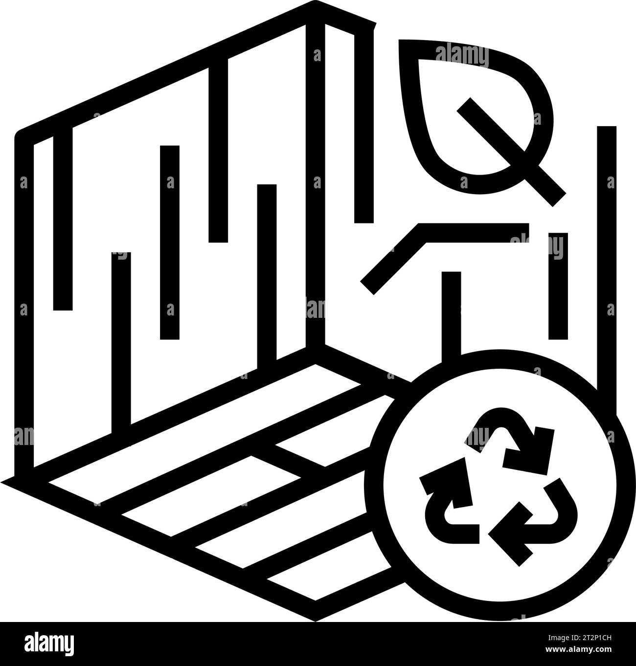 eco friendly decor line icon vector illustration Stock Vector Image ...