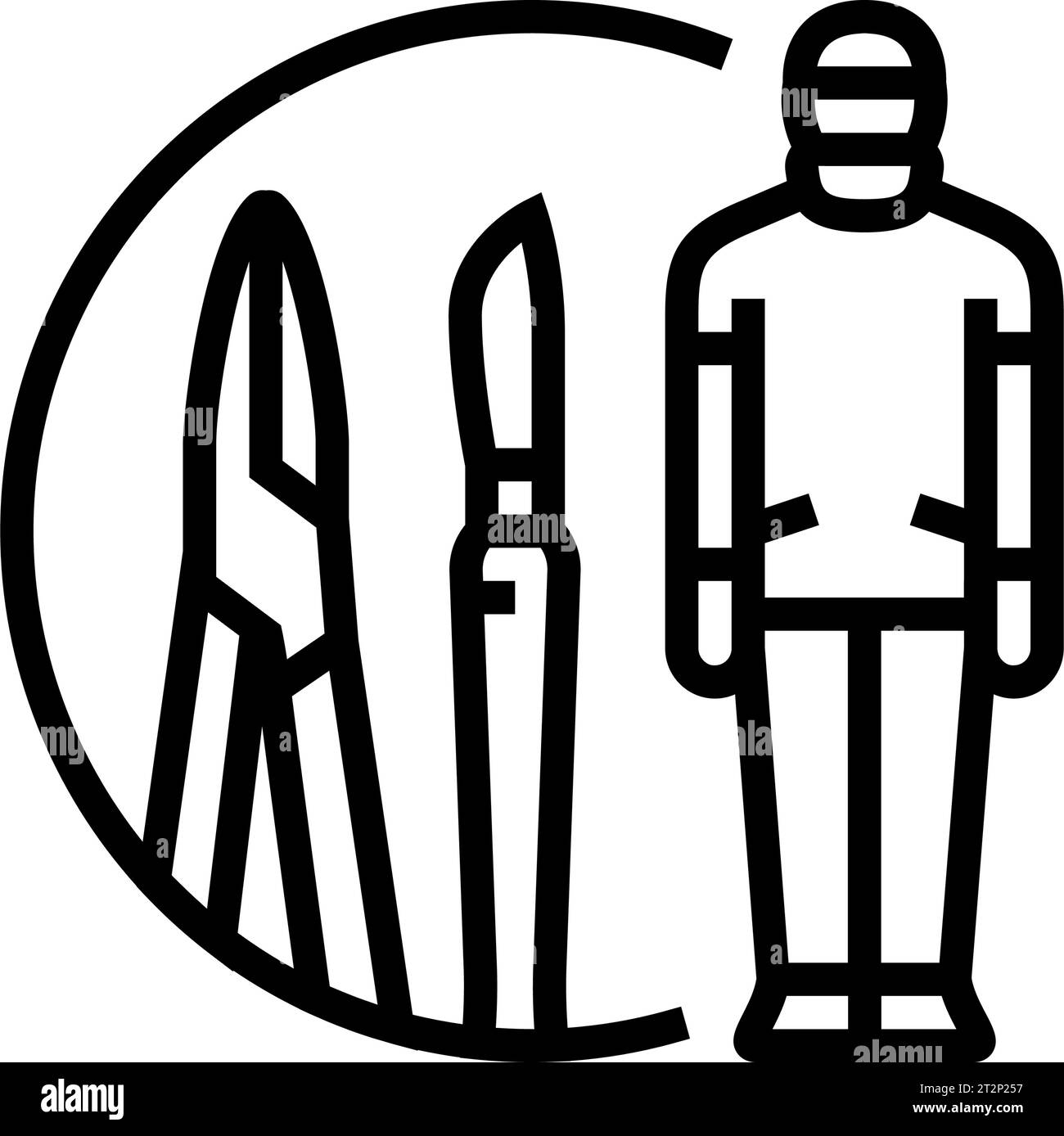 surgical technician instruments line icon vector illustration Stock ...