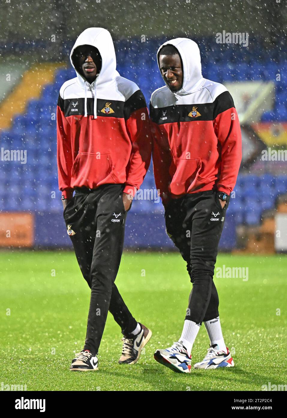 Tavonga Kuleya 30# of Doncaster Rovers Football Club and Modou Faal 36 ...