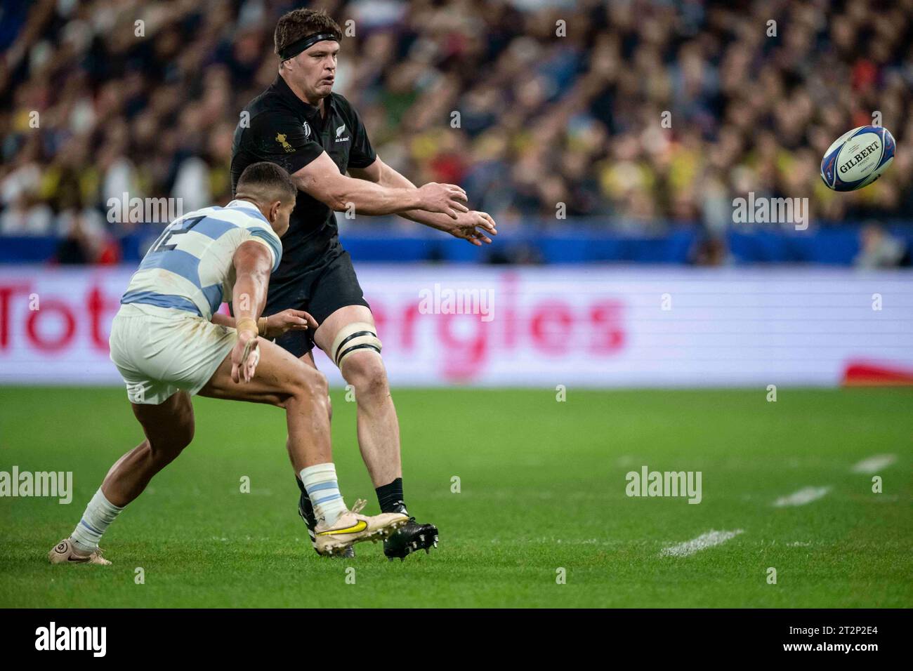 Scott Barrett during the France 2023 Rugby World Cup semi-final match ...