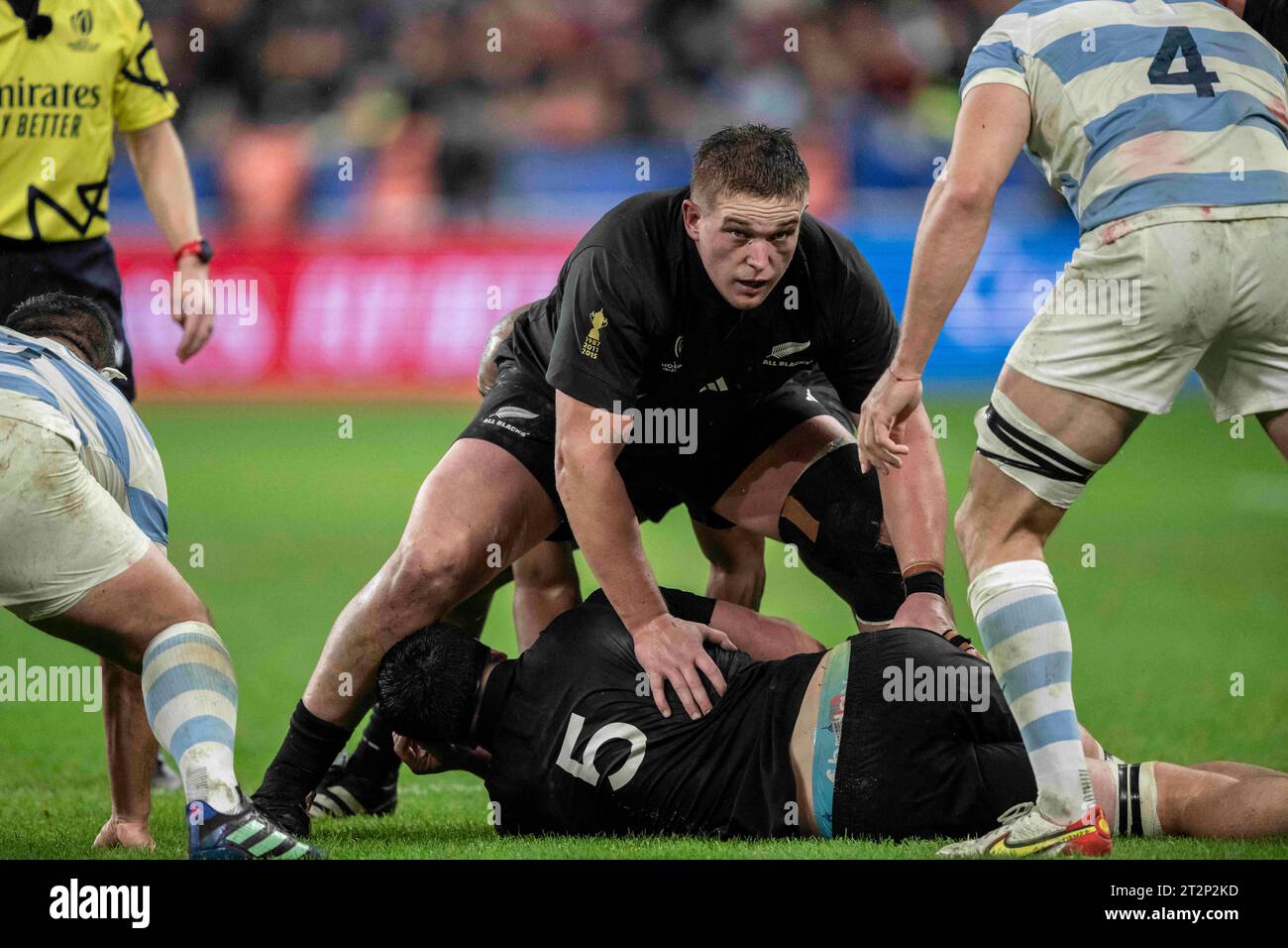 New Zealand's loosehead prop Ethan de Groot during the France 2023 ...