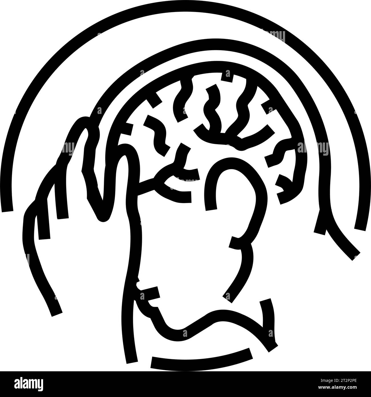 neurological disorders line icon vector illustration Stock Vector Image ...