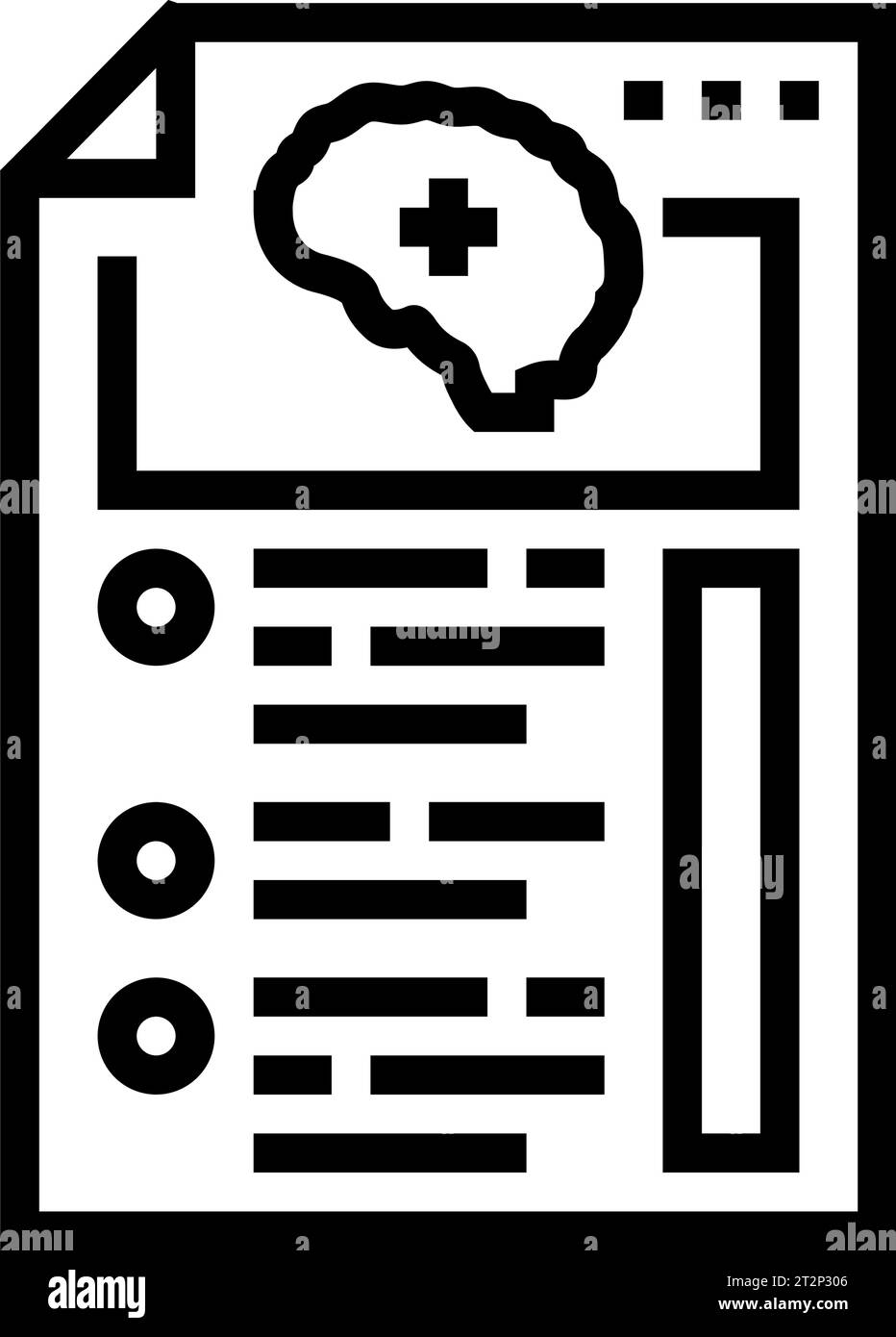 neurological tests line icon vector illustration Stock Vector Image ...