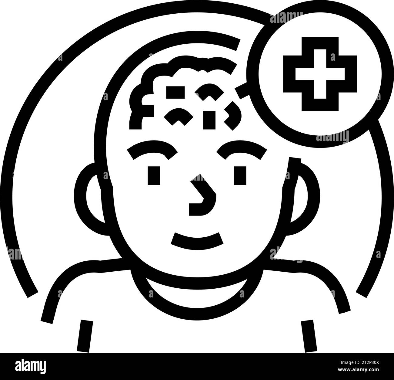 pediatric neurology neurologist line icon vector illustration Stock ...