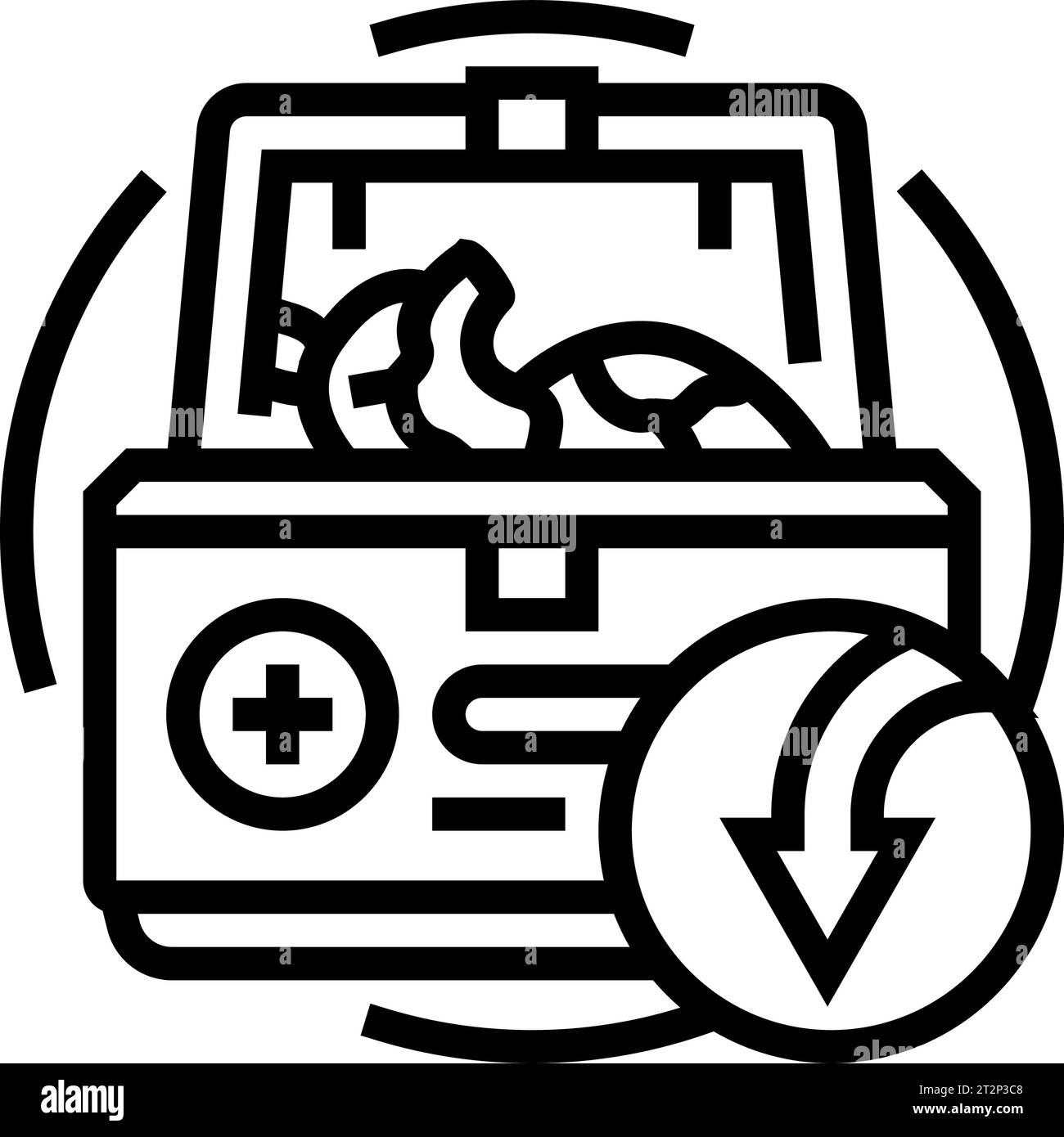 organ transplant line icon vector illustration Stock Vector Image & Art ...