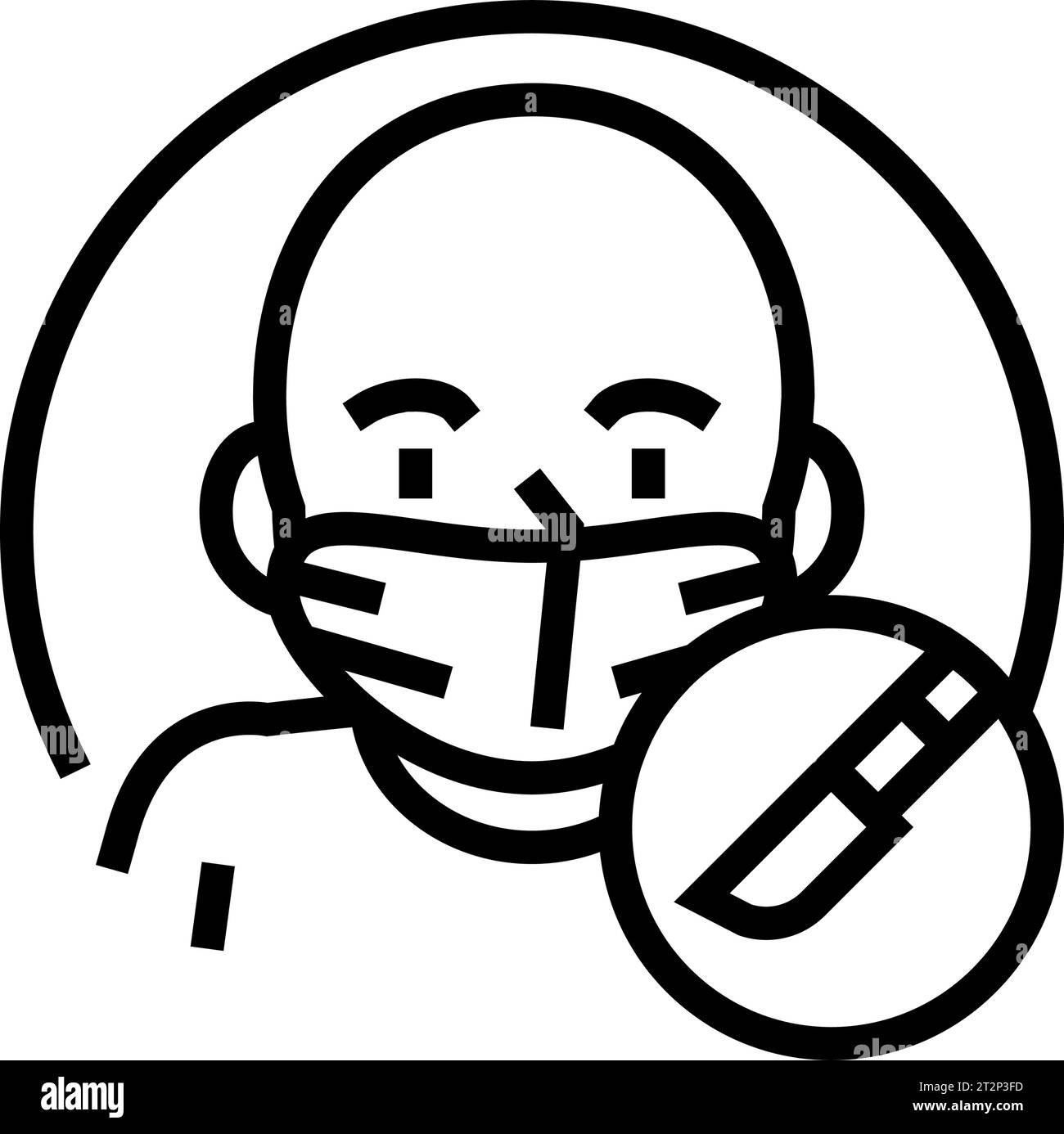 pediatric surgery line icon vector illustration Stock Vector Image ...