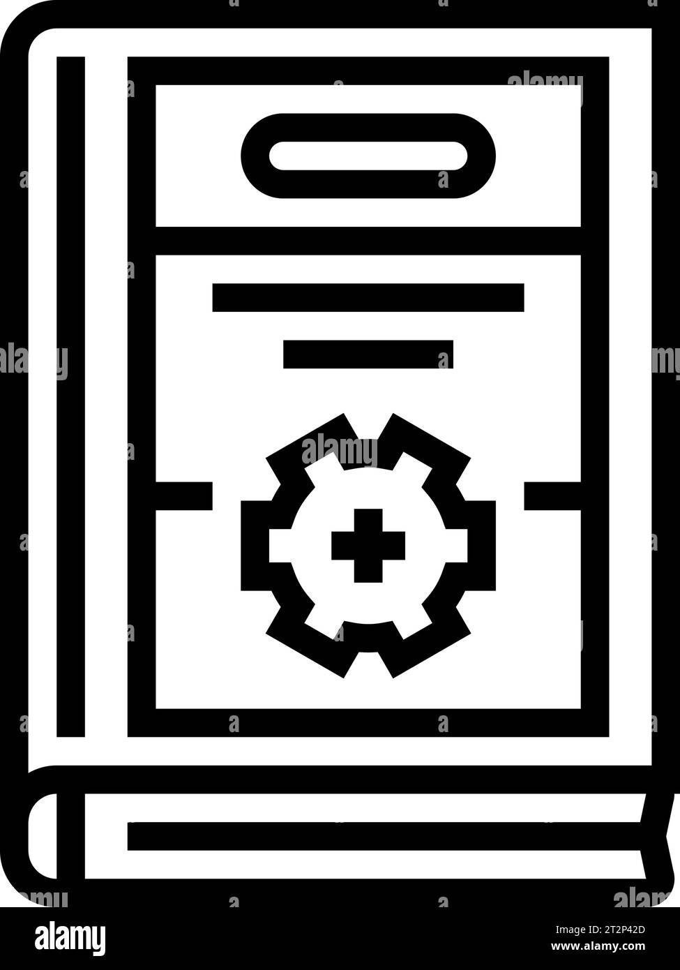 instruction manuals technical writer line icon vector illustration ...