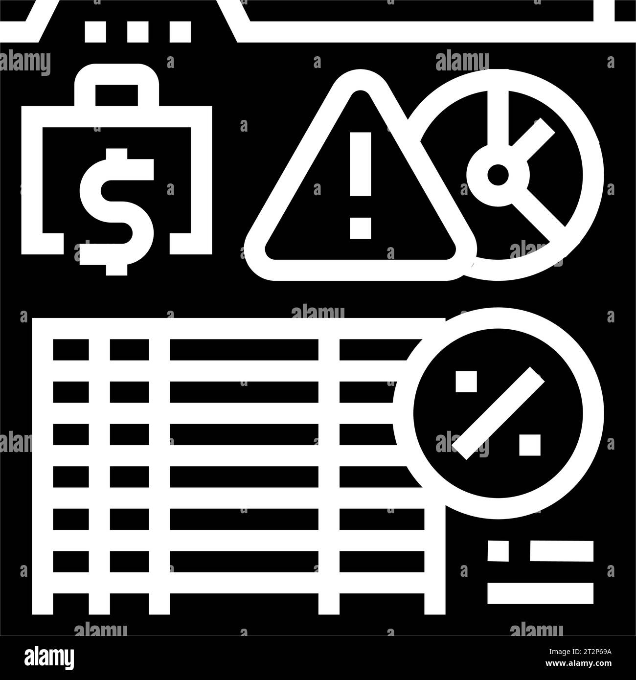 risk assessment glyph icon vector illustration Stock Vector Image & Art ...