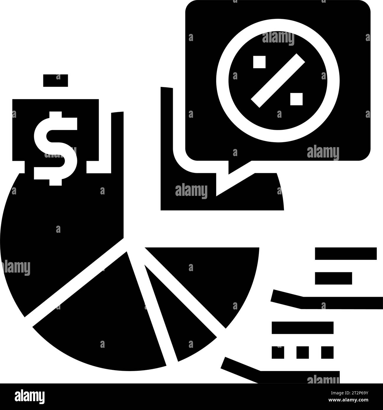 profit margin glyph icon vector illustration Stock Vector Image & Art ...