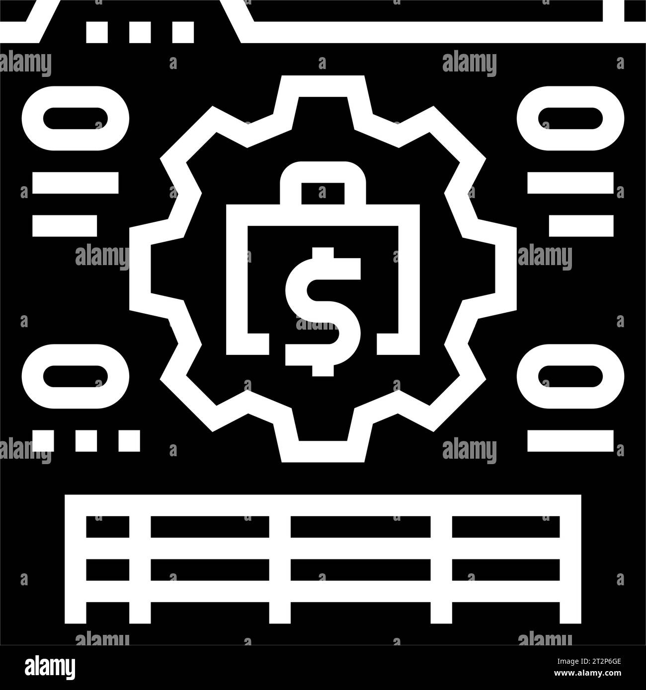 budget management glyph icon vector illustration Stock Vector Image ...