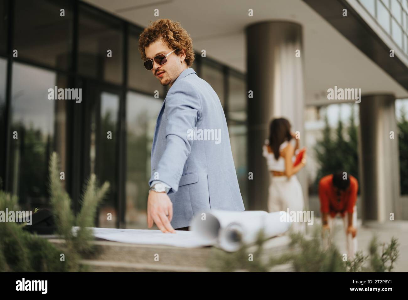 Innovative Architects Collaborating on a Creative Construction Project ...