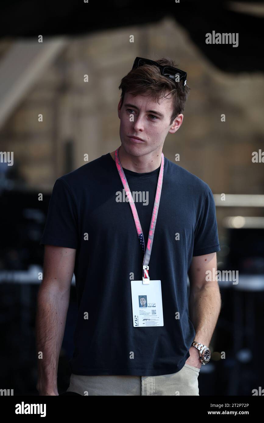 Austin, USA. 20th Oct, 2023. Marcus Armstrong (NZL) IndyCar Driver on ...