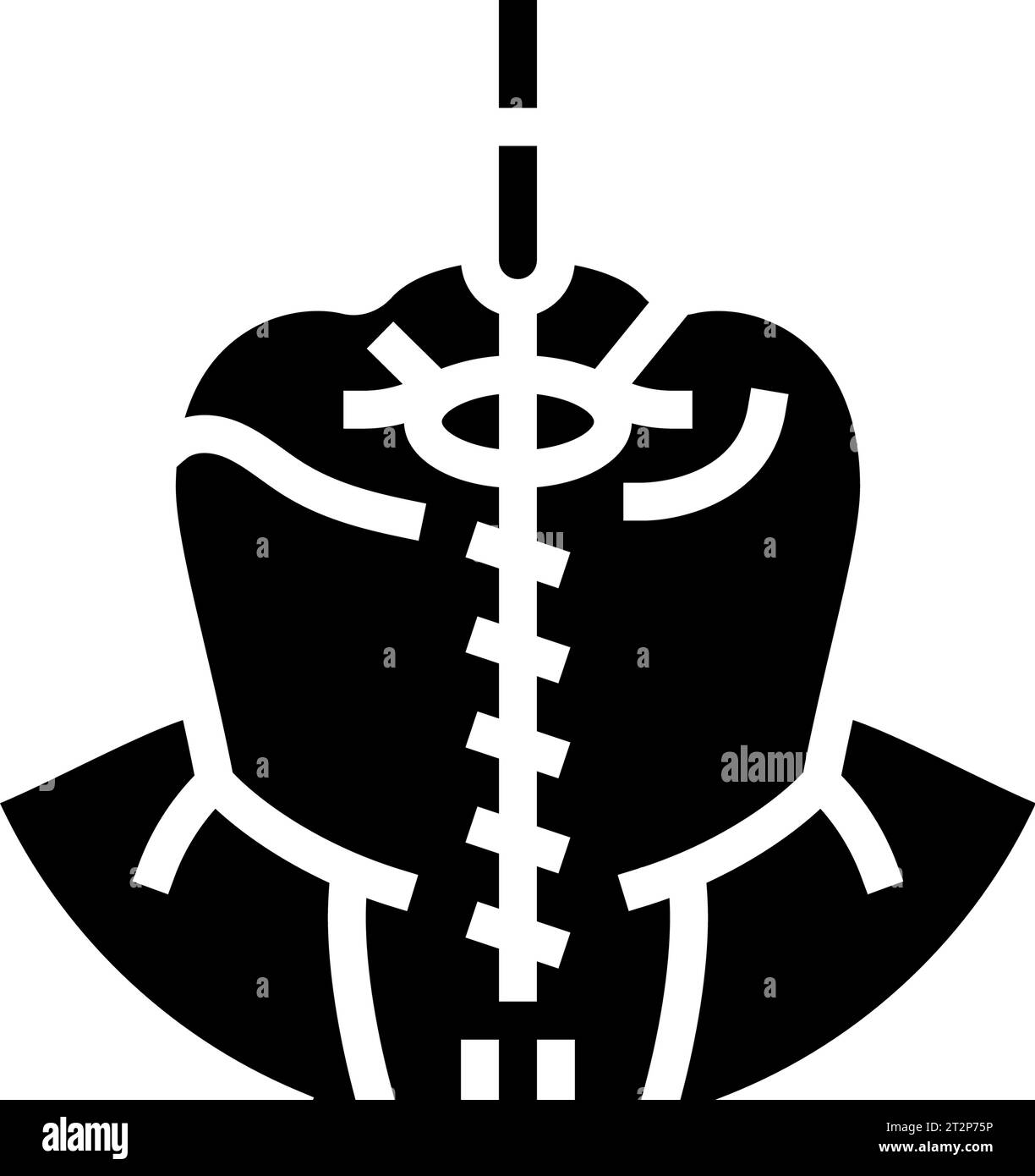 root canal treatment glyph icon vector illustration Stock Vector Image ...