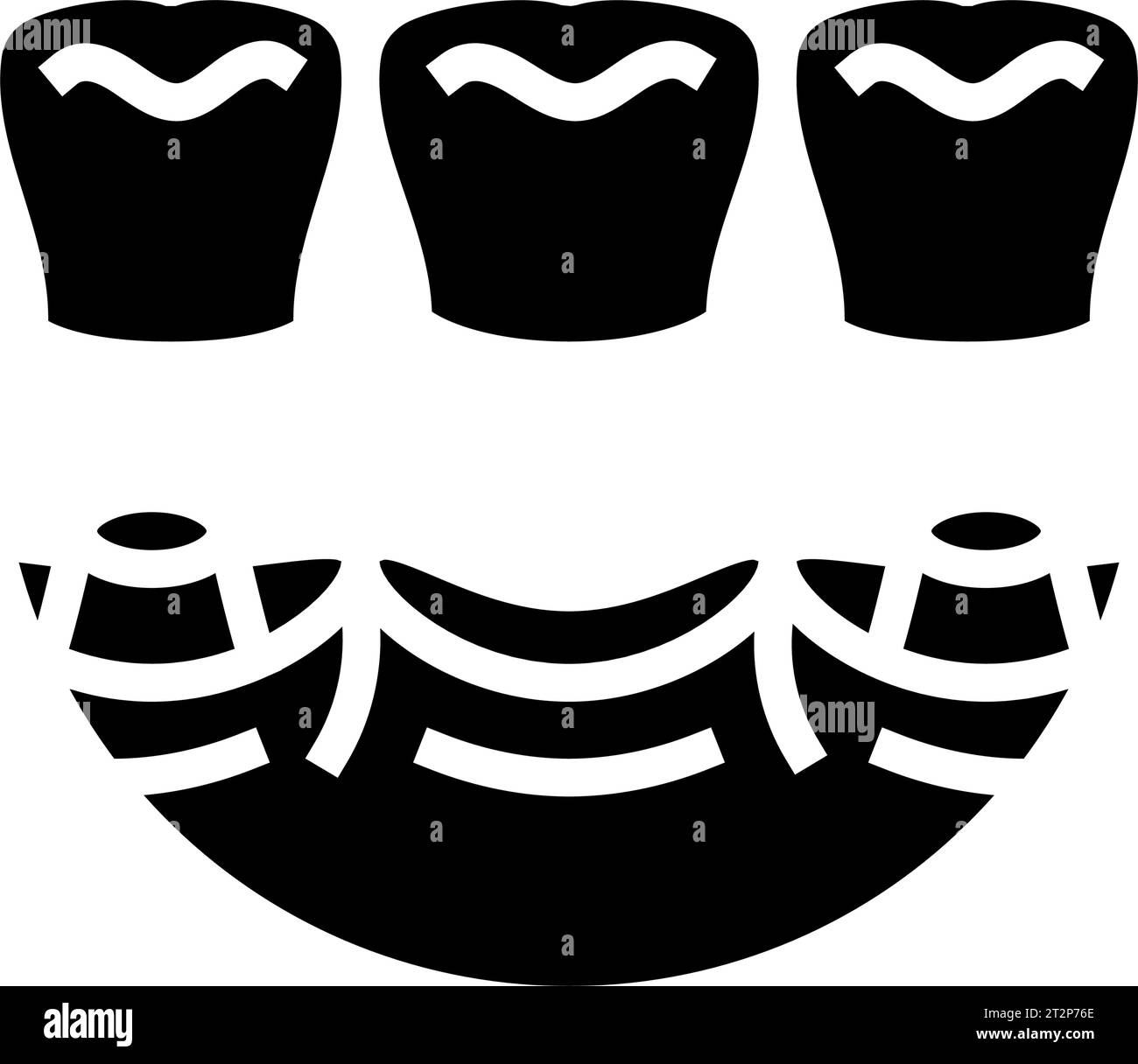bridge dental procedure glyph icon vector illustration Stock Vector ... bridge dental procedure glyph icon vector illustration Stock Vector ...