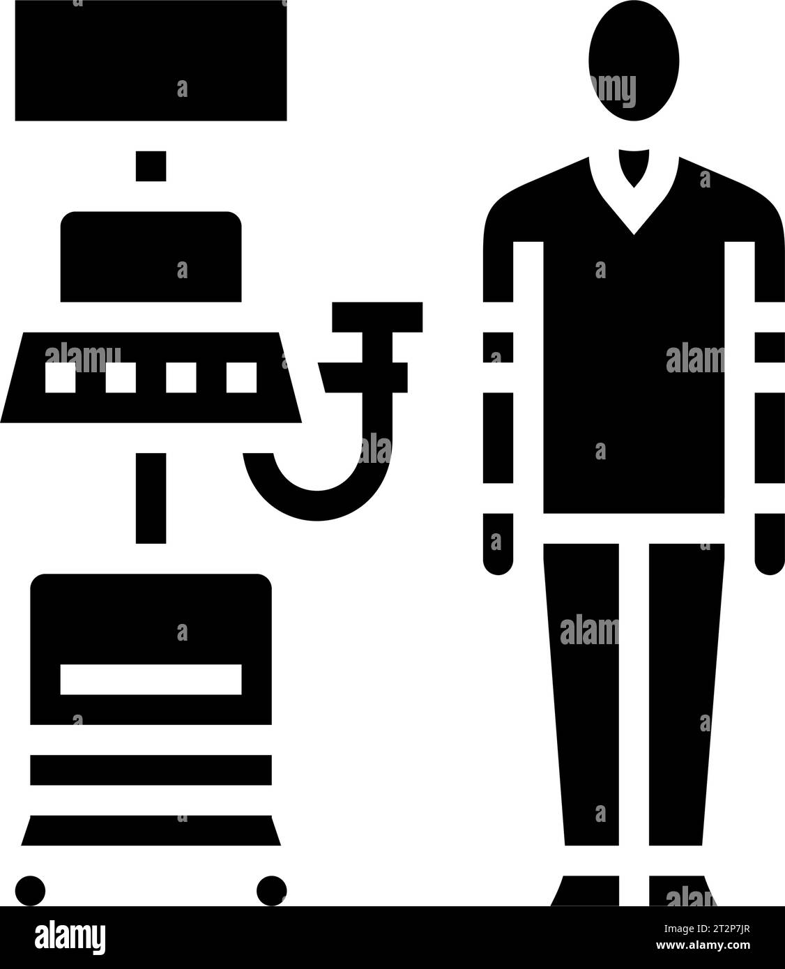 ultrasound technician probe glyph icon vector illustration Stock Vector ... ultrasound technician probe glyph icon vector illustration Stock Vector ...