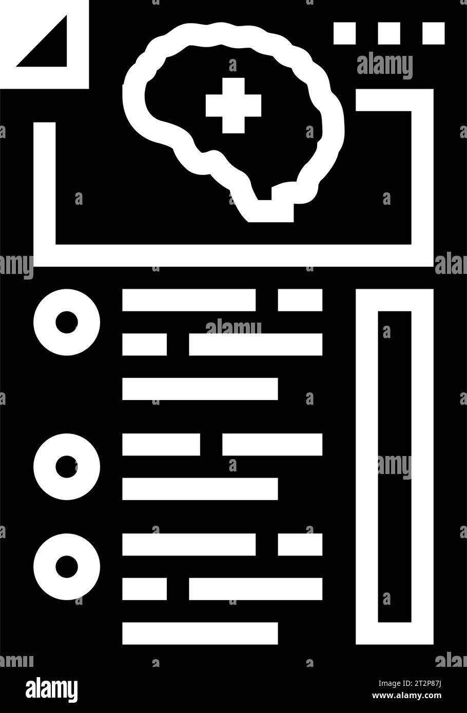 neurological tests glyph icon vector illustration Stock Vector Image ...