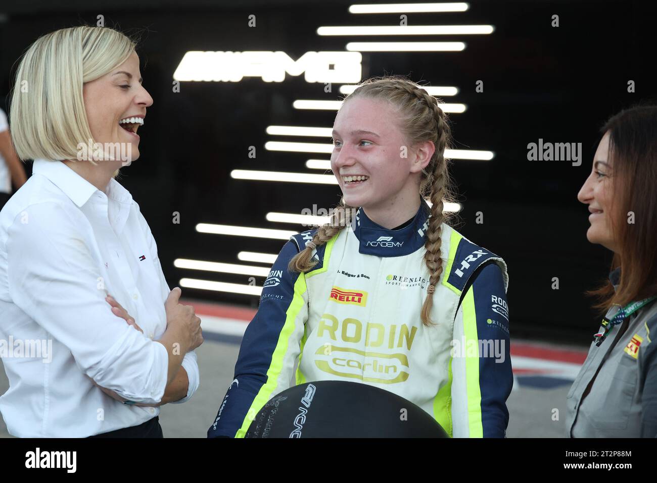 Austin, USA. 20th Oct, 2023. (L to R): Susie Wolff (GBR) F1 Academy ...