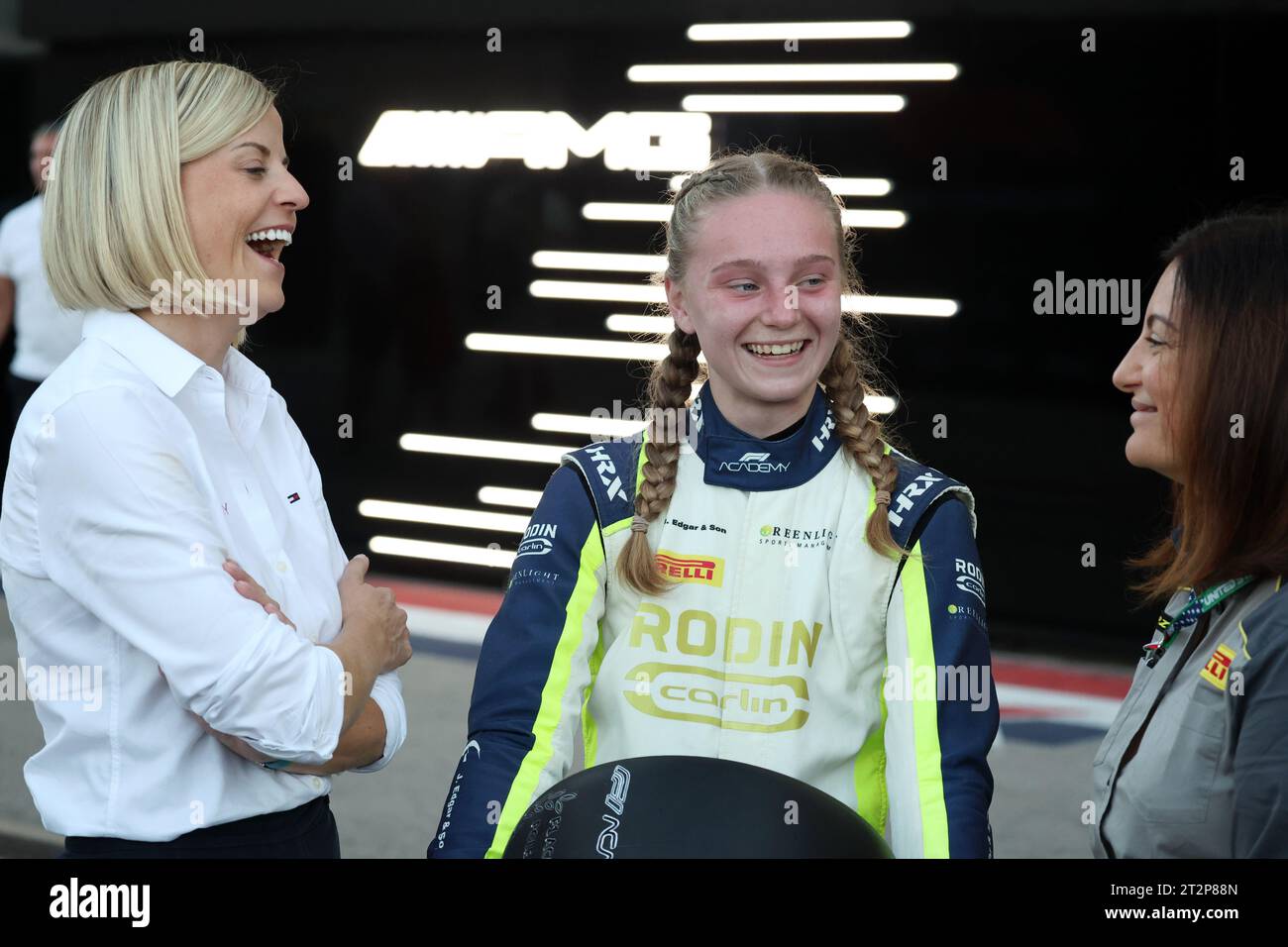 Austin, USA. 20th Oct, 2023. (L to R): Susie Wolff (GBR) F1 Academy ...