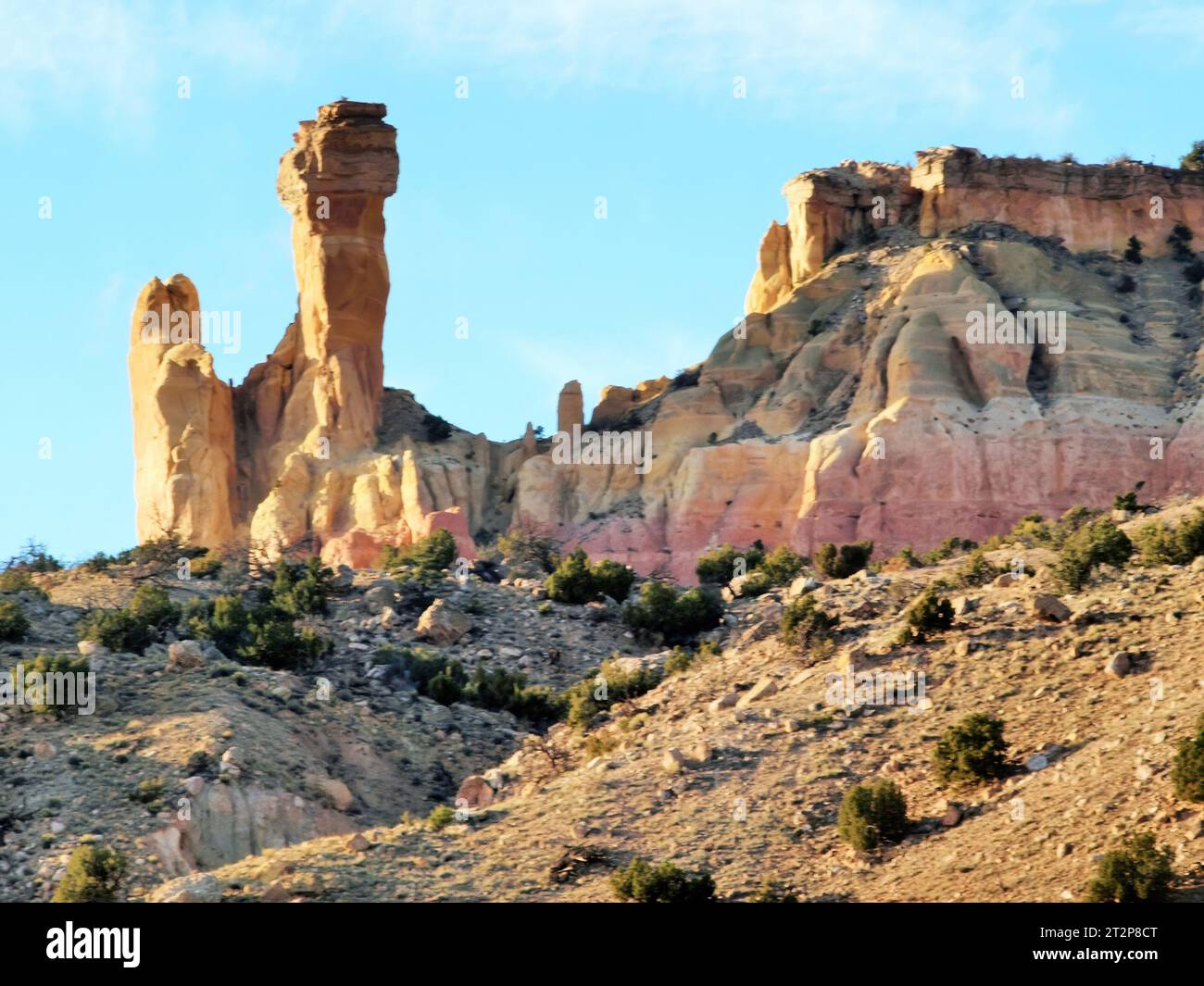 Castle Rock at Georgia O'Keefe ranch Stock Photo - Alamy