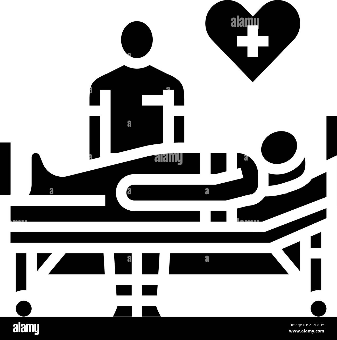 postoperative care surgeon glyph icon vector illustration Stock Vector ...