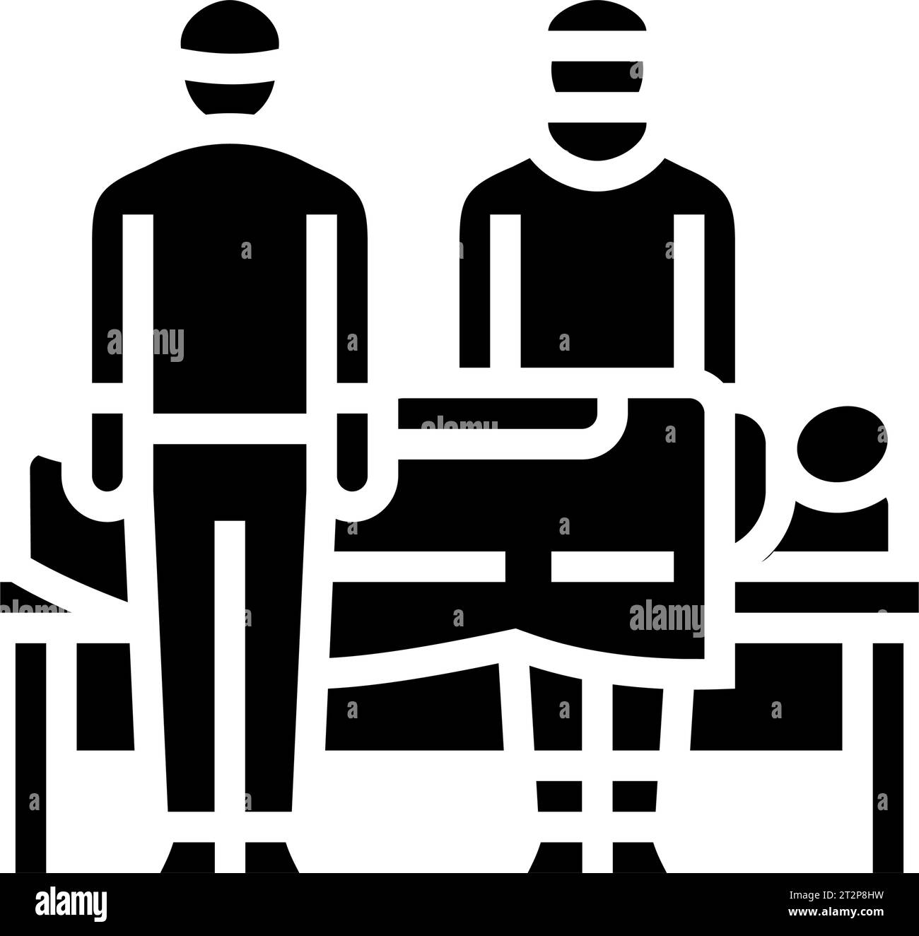 emergency surgery glyph icon vector illustration Stock Vector Image ...