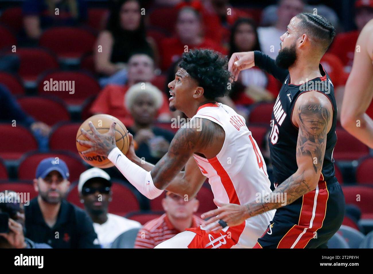 Houston Rockets guard Jalen Green (4) looks to the basket for a shot in ...