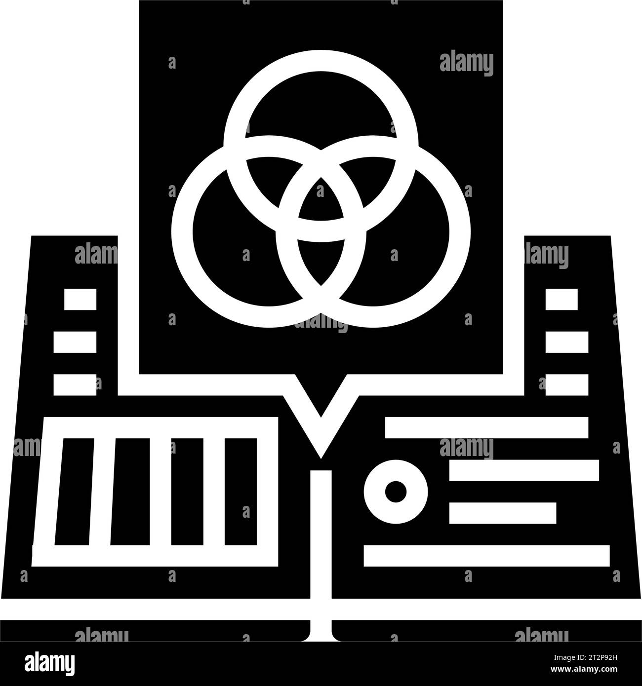 style guides technical writer glyph icon vector illustration Stock ...