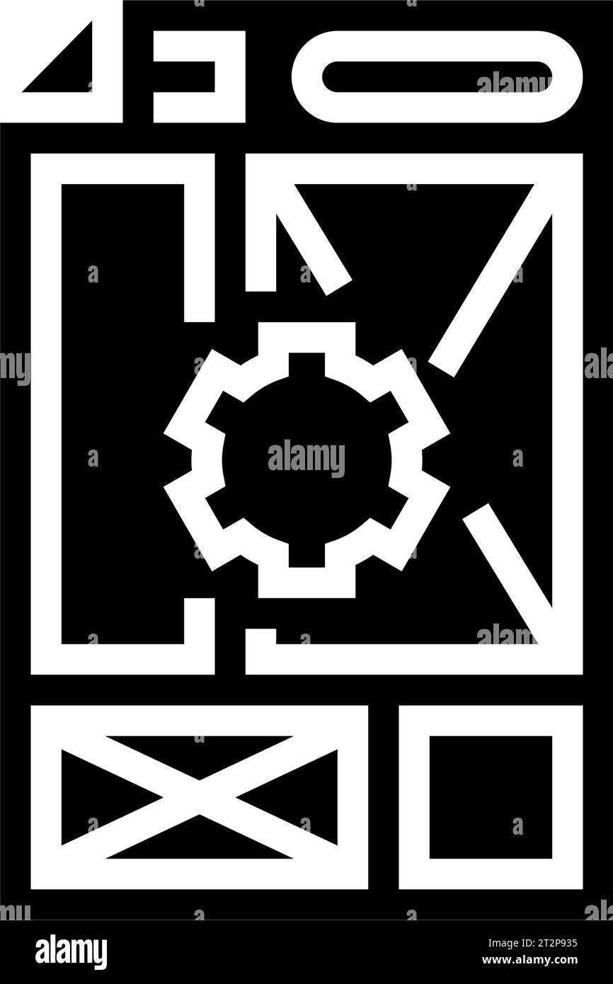 document layout technical writer glyph icon vector illustration Stock ... document layout technical writer glyph icon vector illustration Stock ...