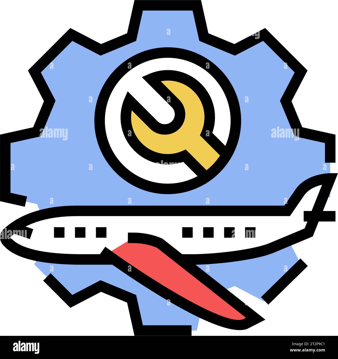 aircraft repair color icon vector illustration Stock Vector Image & Art ...