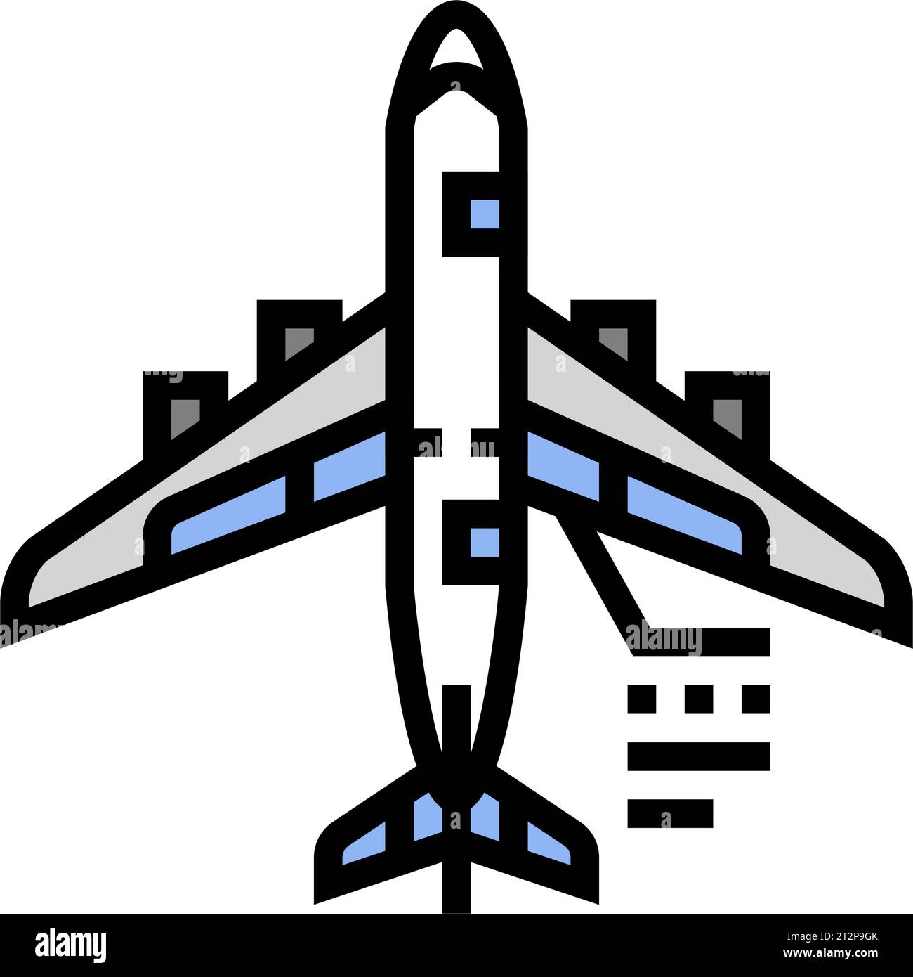 hydraulic systems aircraft color icon vector illustration Stock Vector ...