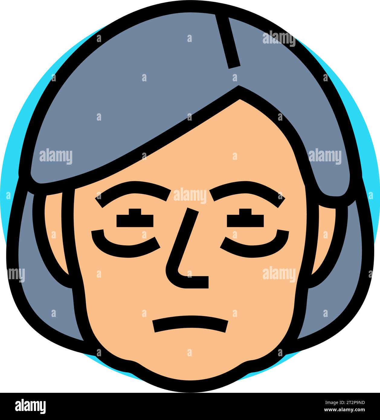 swollen face limbs disease symptom color icon vector illustration Stock ...