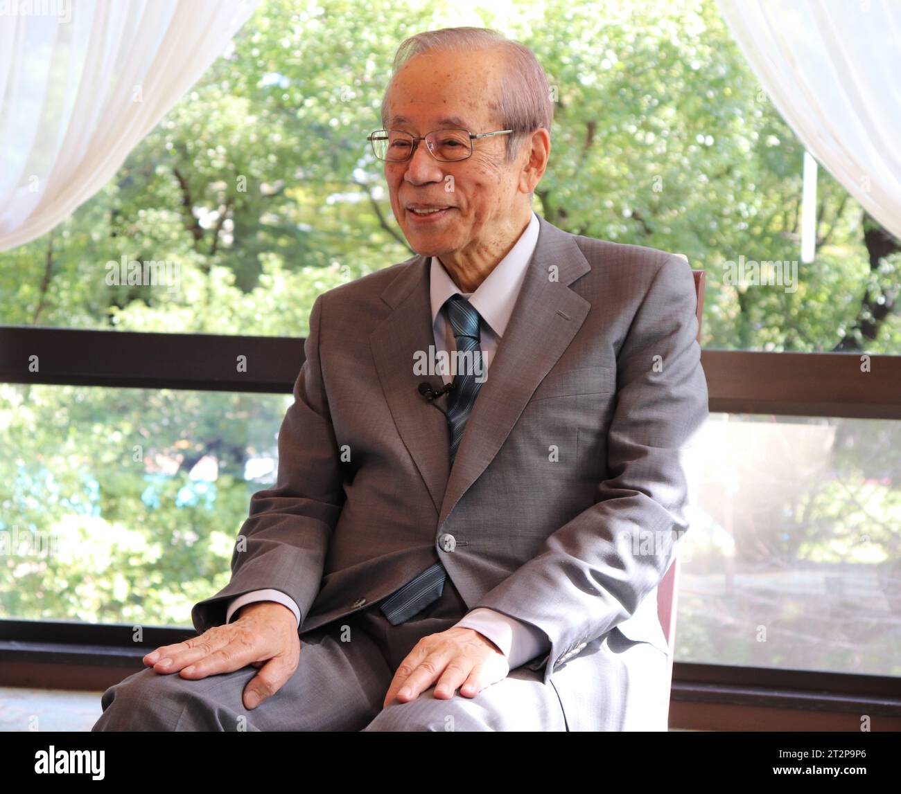 Tokyo, Japan. 10th Oct, 2023. Former Japanese Prime Minister Yasuo ...