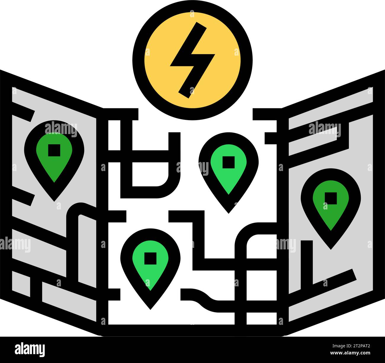 Ev charging station map Cut Out Stock Images & Pictures - Alamy