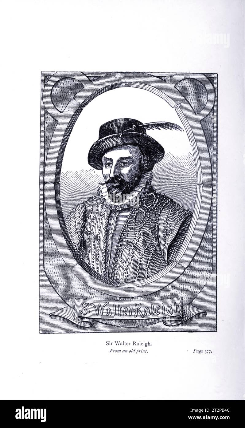 Sir Walter Raleigh, 19th century illustration Stock Photo - Alamy