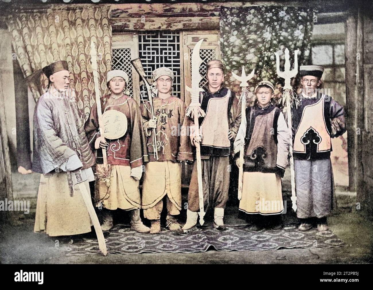 Chinese soldiers of Kuldja Stock Photo - Alamy