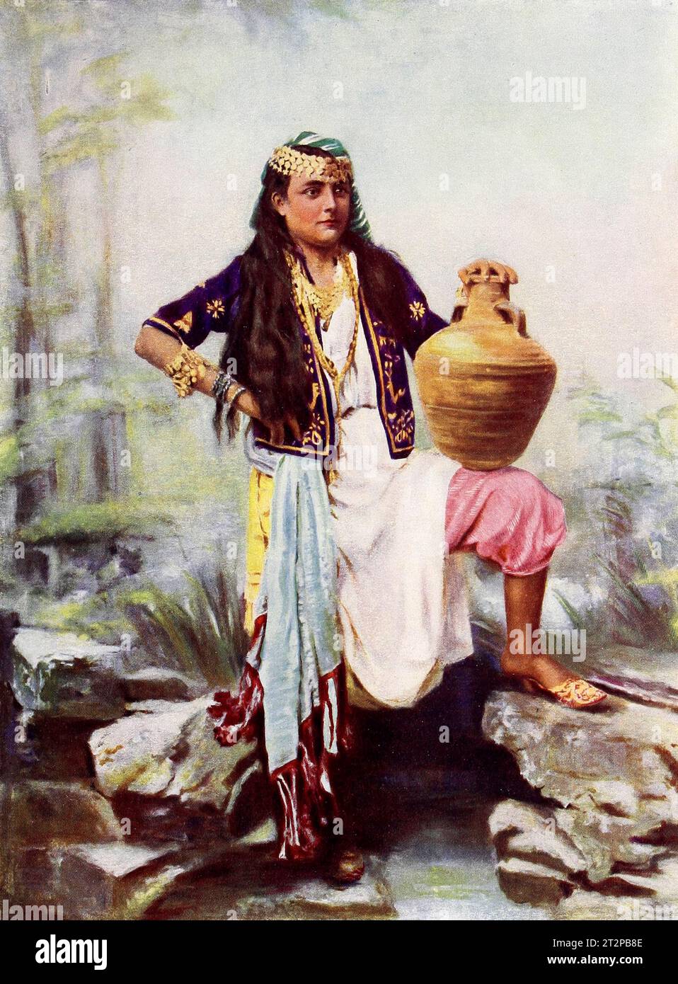 Syrian girl at a spring Stock Photo - Alamy