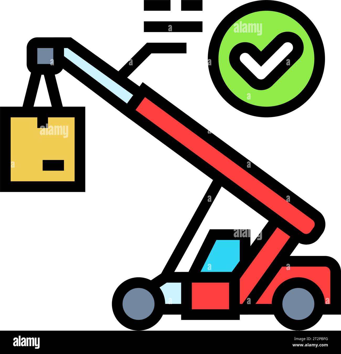 Cargo handling and container management Cut Out Stock Images & Pictures ...