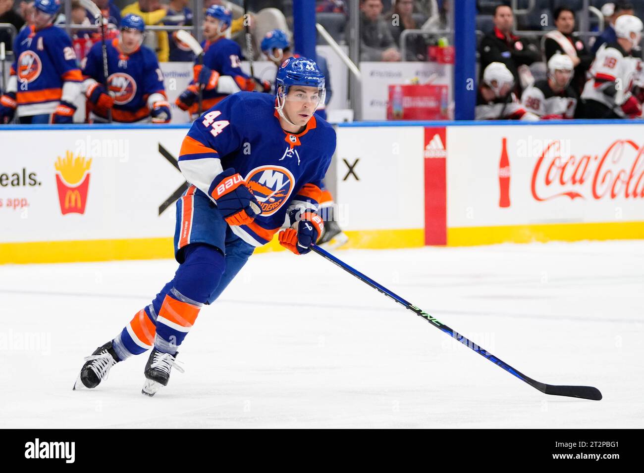 New York Islanders' Jean-Gabriel Pageau (44) during the first period of ...