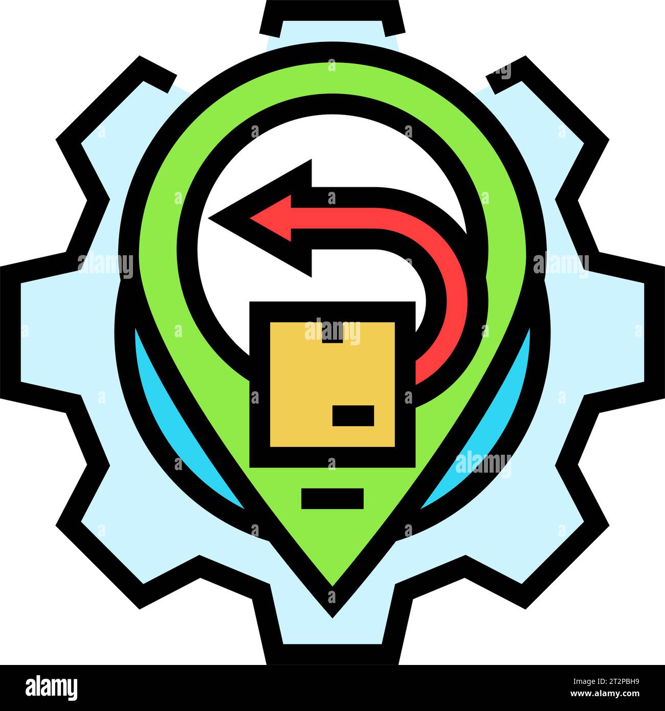 return logistics logistic manager color icon vector illustration Stock ...