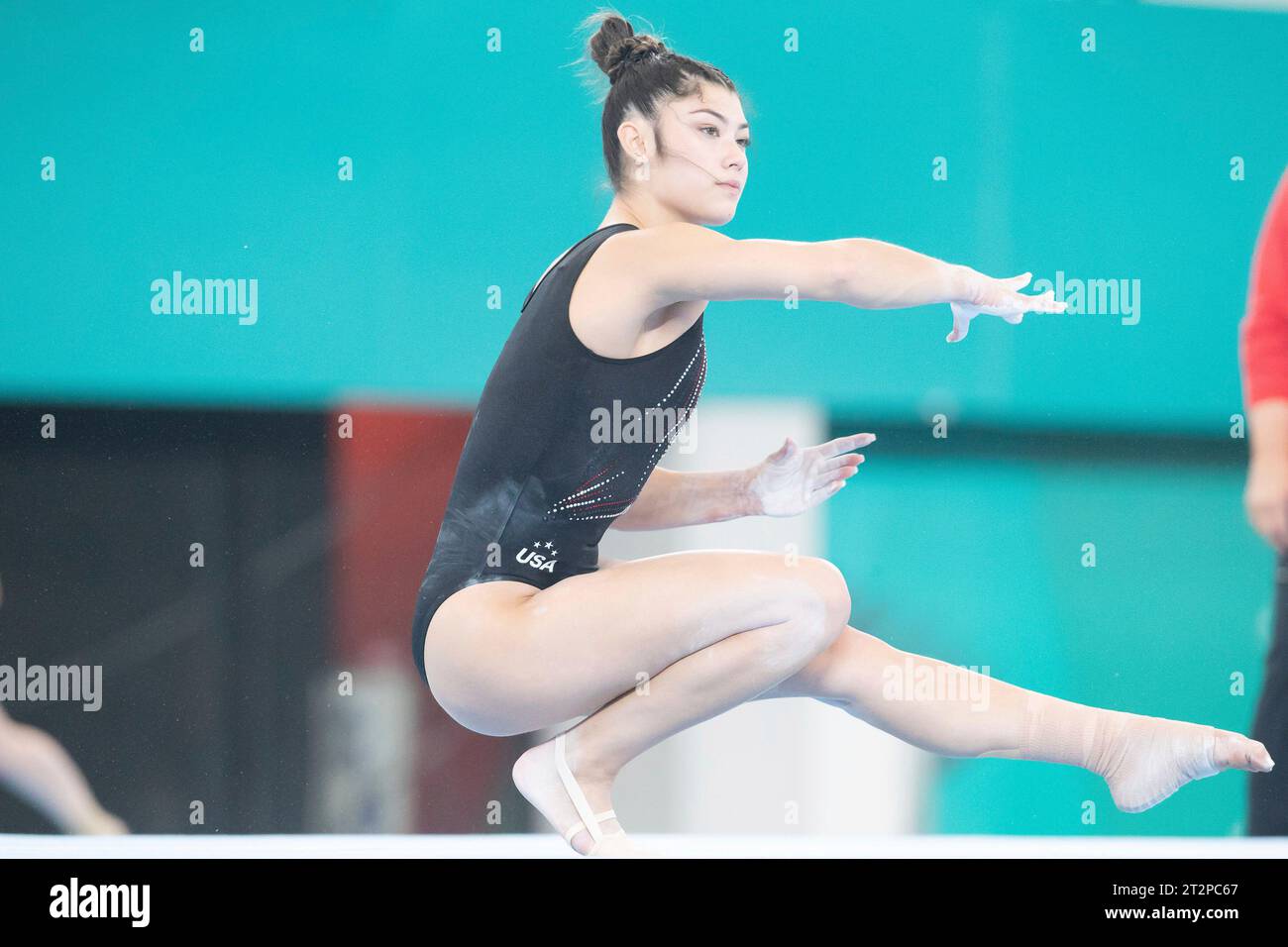 October 19, 2023: Kayla Dicello of United States performs on the floor ...