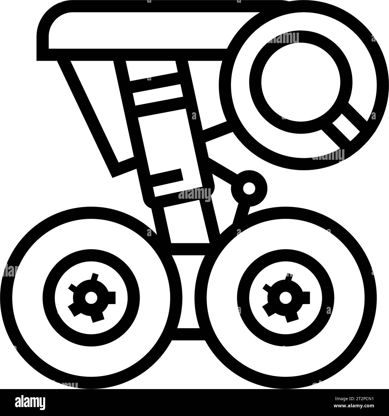 Landing Gear Check Aircraft Line Icon Vector Illustration Stock Vector Image And Art Alamy