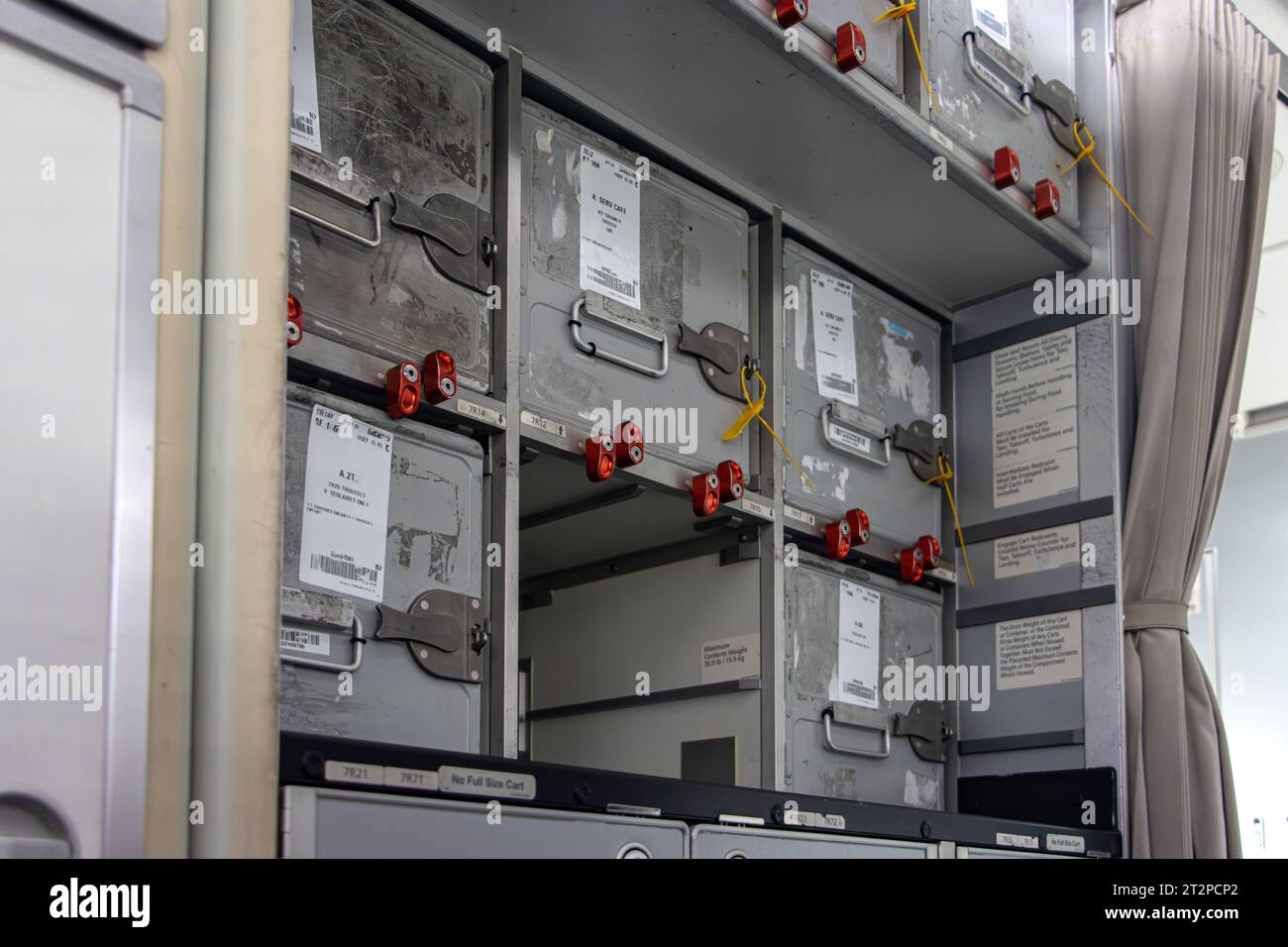 Containers with equipment for preparing food for passengers on an ...