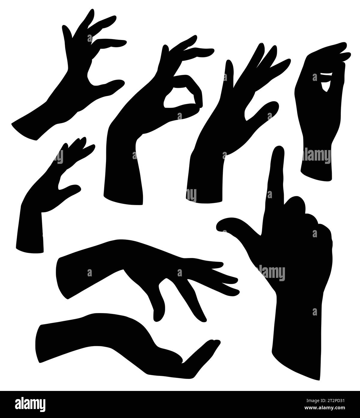 Pointing hand sign symbol nice Cut Out Stock Images & Pictures - Alamy