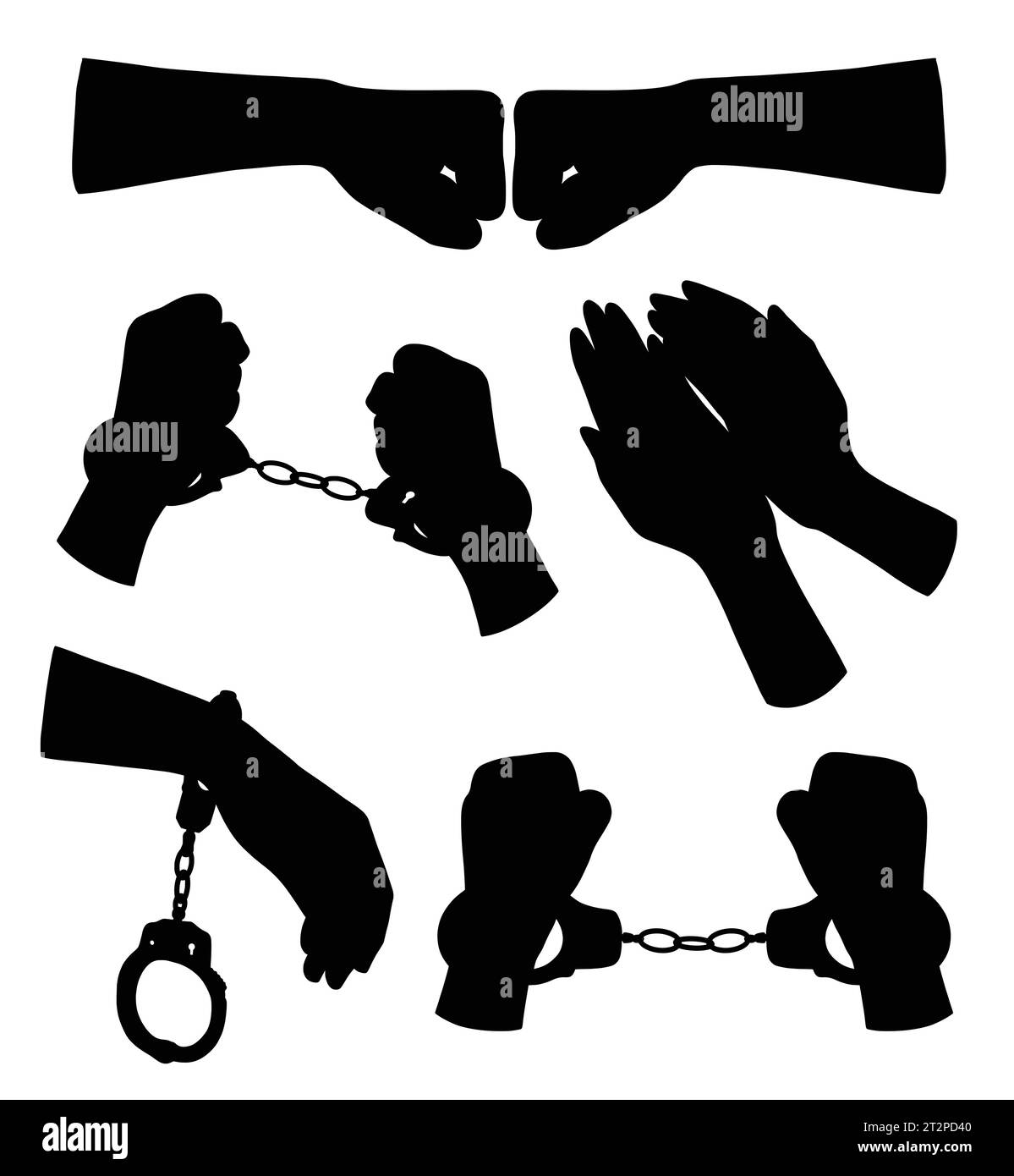 hand sign and symbol fingers gesture silhouette Stock Vector Image ...