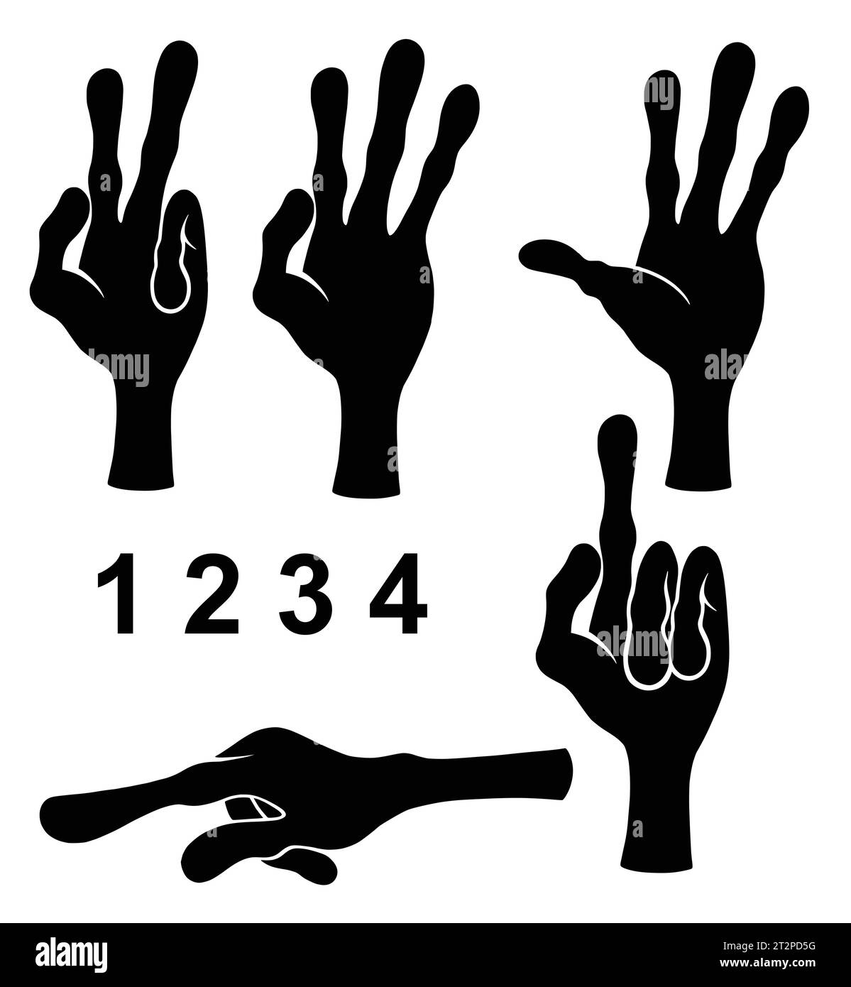 monster and alien hand sign gesture and symbol fingers gesture ...